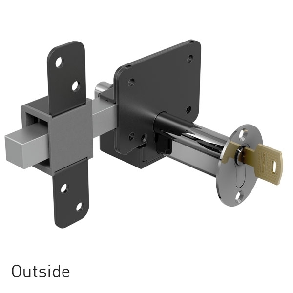 50mm Euro Long Throw Lock - Key Thumb Turn