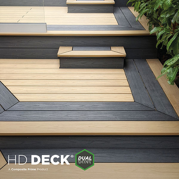 Composite Prime HD Deck® Dual - Slate & Natural Oak