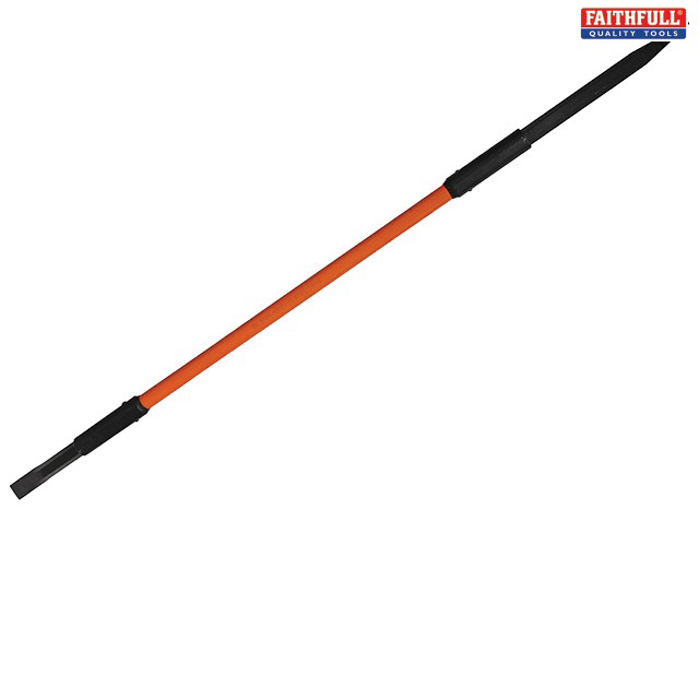 Faithfull Insulated Digging Crowbar 32mm x 1.55m BS8020:2002