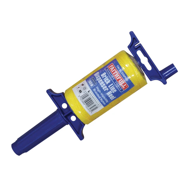 Brick Line Dispenser Reel with 100m Hi-Vis Line