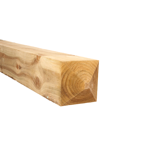 150 x 150mm x 2.4m Incised UC4 Treated Post - Weathered Top